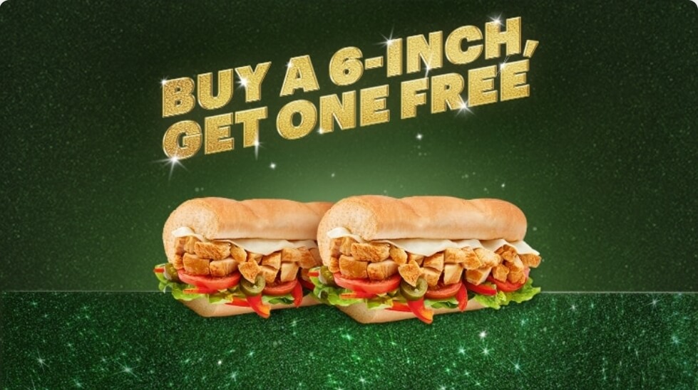 BOGOF 6 inch sub [Subways] [expired] ⋆ Star Freebies