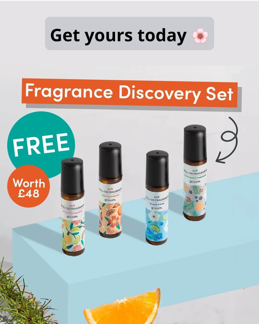 Gruum Fragrance Discovery set (worth £48) [£3.95 postage] ⋆ Star Freebies