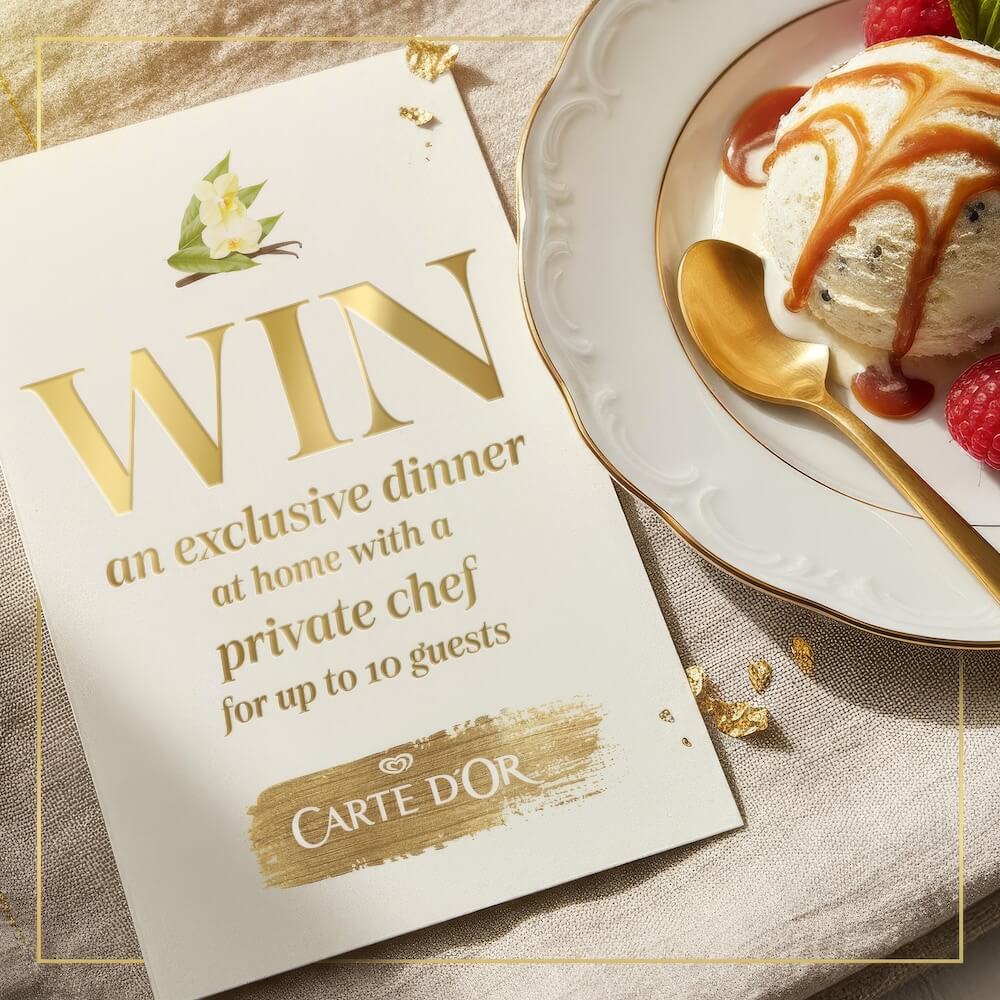 Chance to win dinner for 10 with a private chef [Carte D'Or] ⋆ Star Freebies