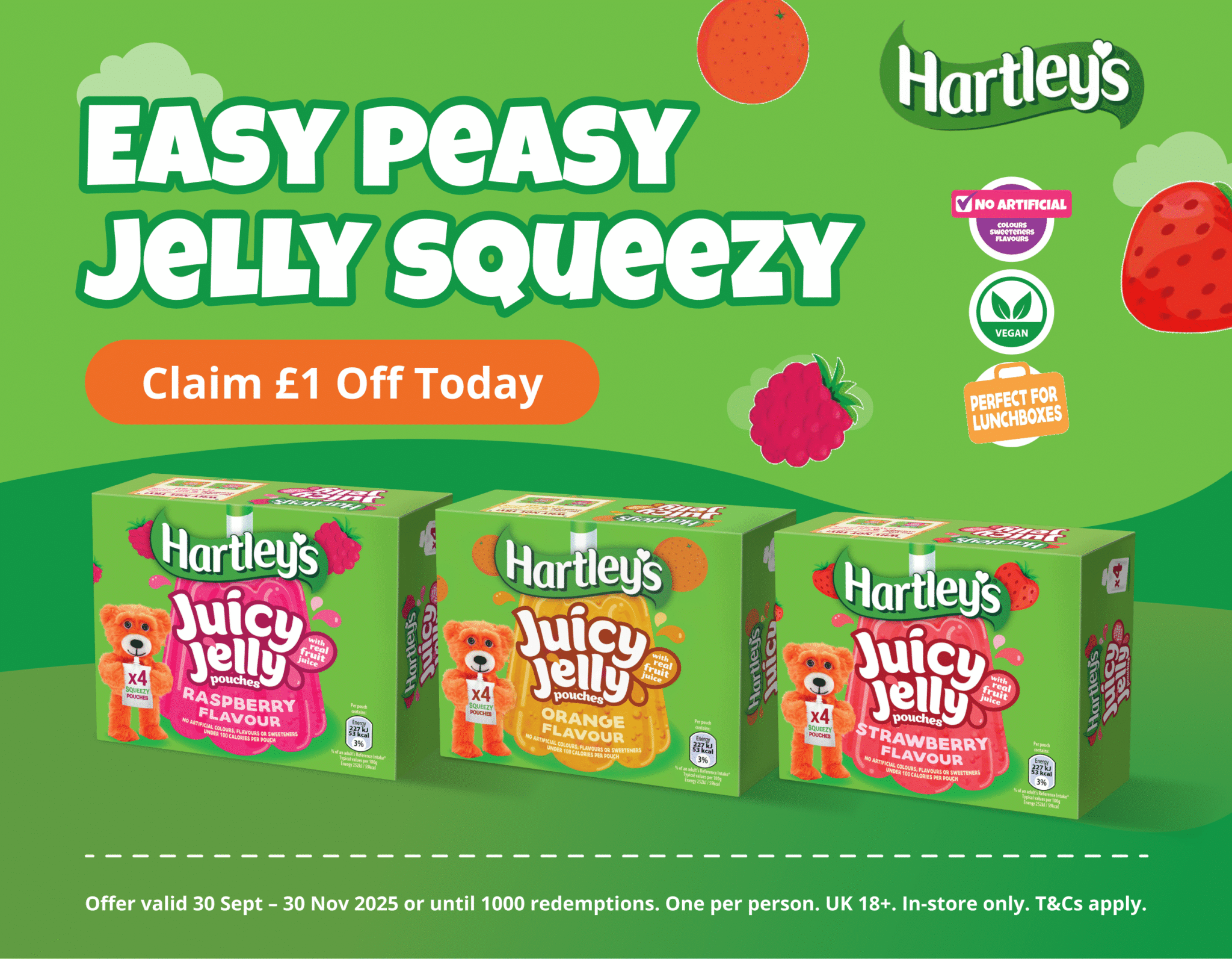 Free Hartley's Juicy Jelly Pouches (300 available) [voucher] [expired ...