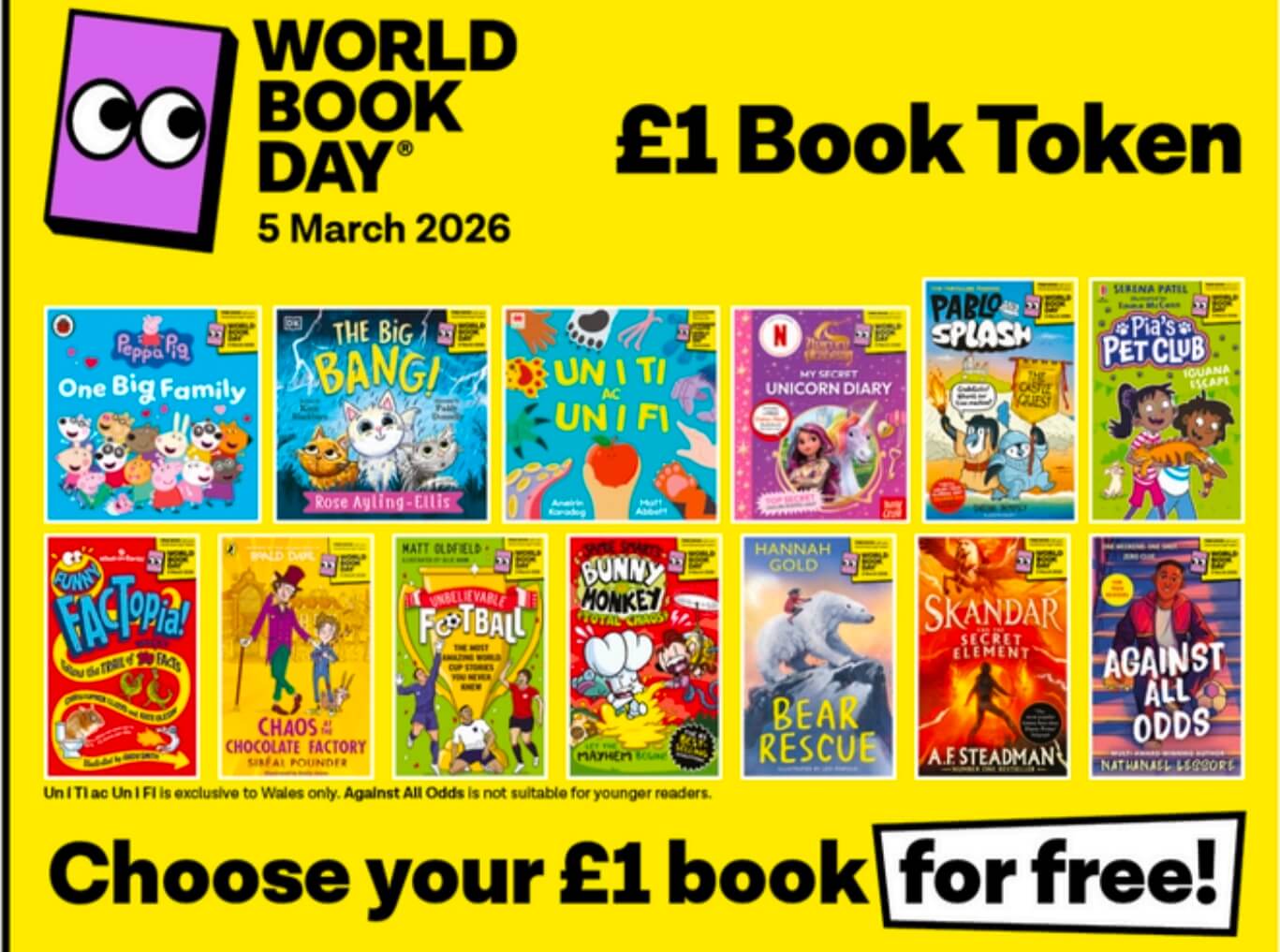 Free World Book Day Book 2026 (delivered free) ⋆ Star Freebies