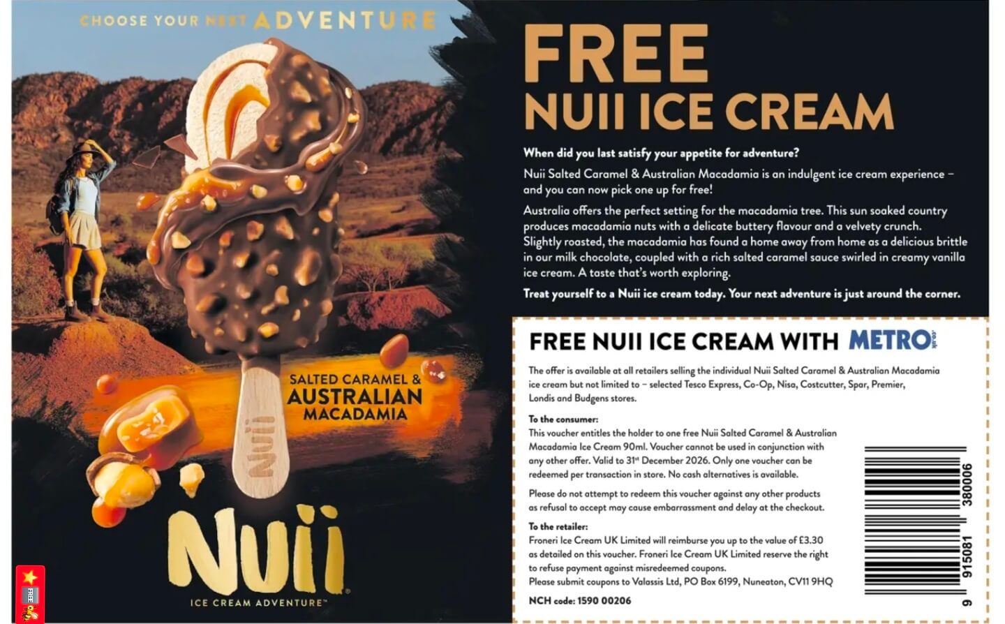 Free Nuii Salted Caramel & Australian Macadamia [voucher] ⋆ Star Freebies